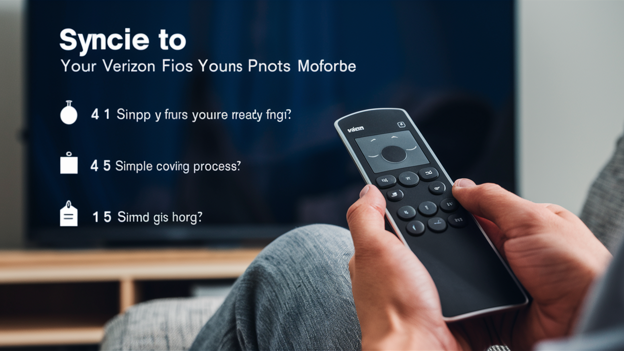 How to Sync Verizon Fios Remote to TV?